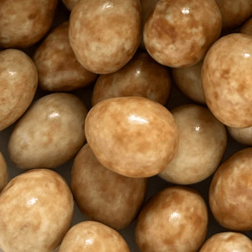 Amandes enrobées de chocolat à saveur de café latté